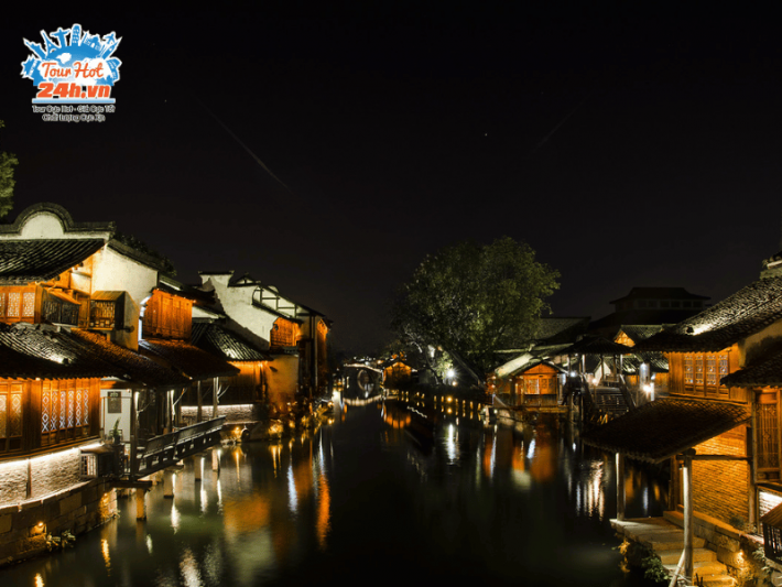 Cảnh đẹp đêm Ô Trấn – phố cổ lung linh ánh đèn | Tourhot24h.vn